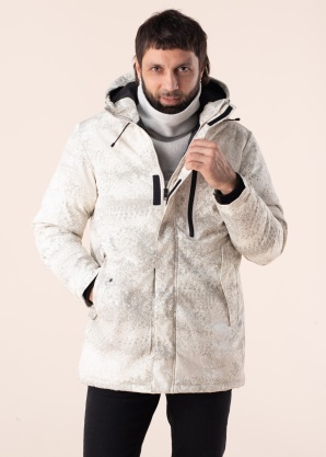 Jack & Jones žieminė parka, Smėlio spalva, Balta | WEEKEND